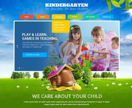 Kindergarten Website Templates, Preschool Websites - iTechnology